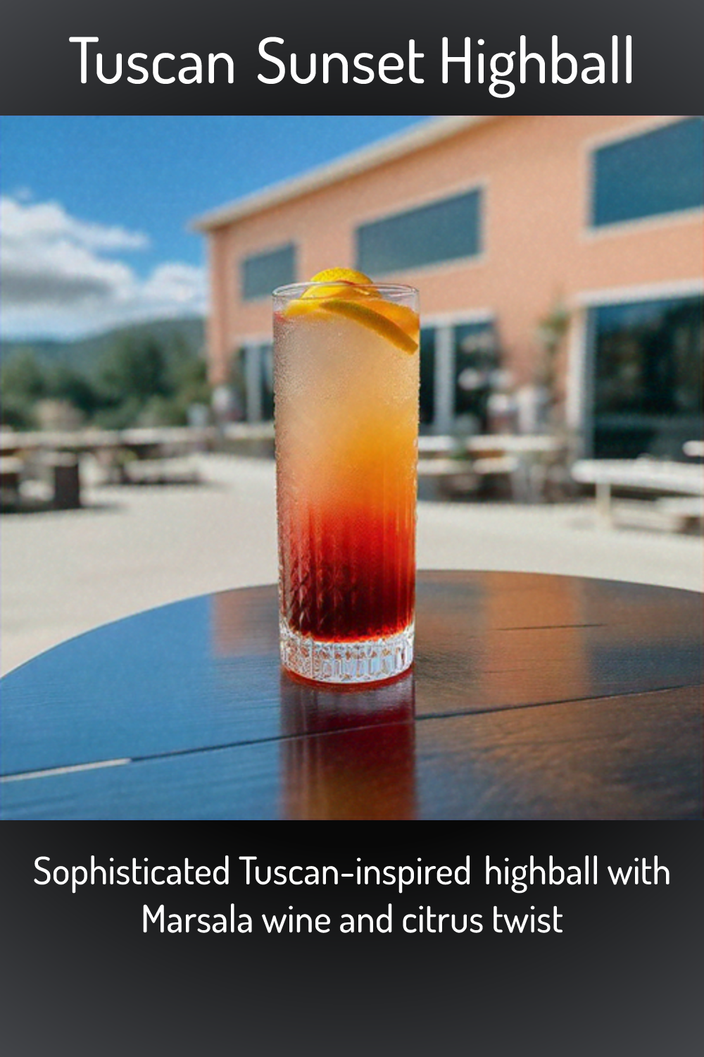 Tuscan Sunset Highball, Sophisticated Tuscan-inspired highball with ...