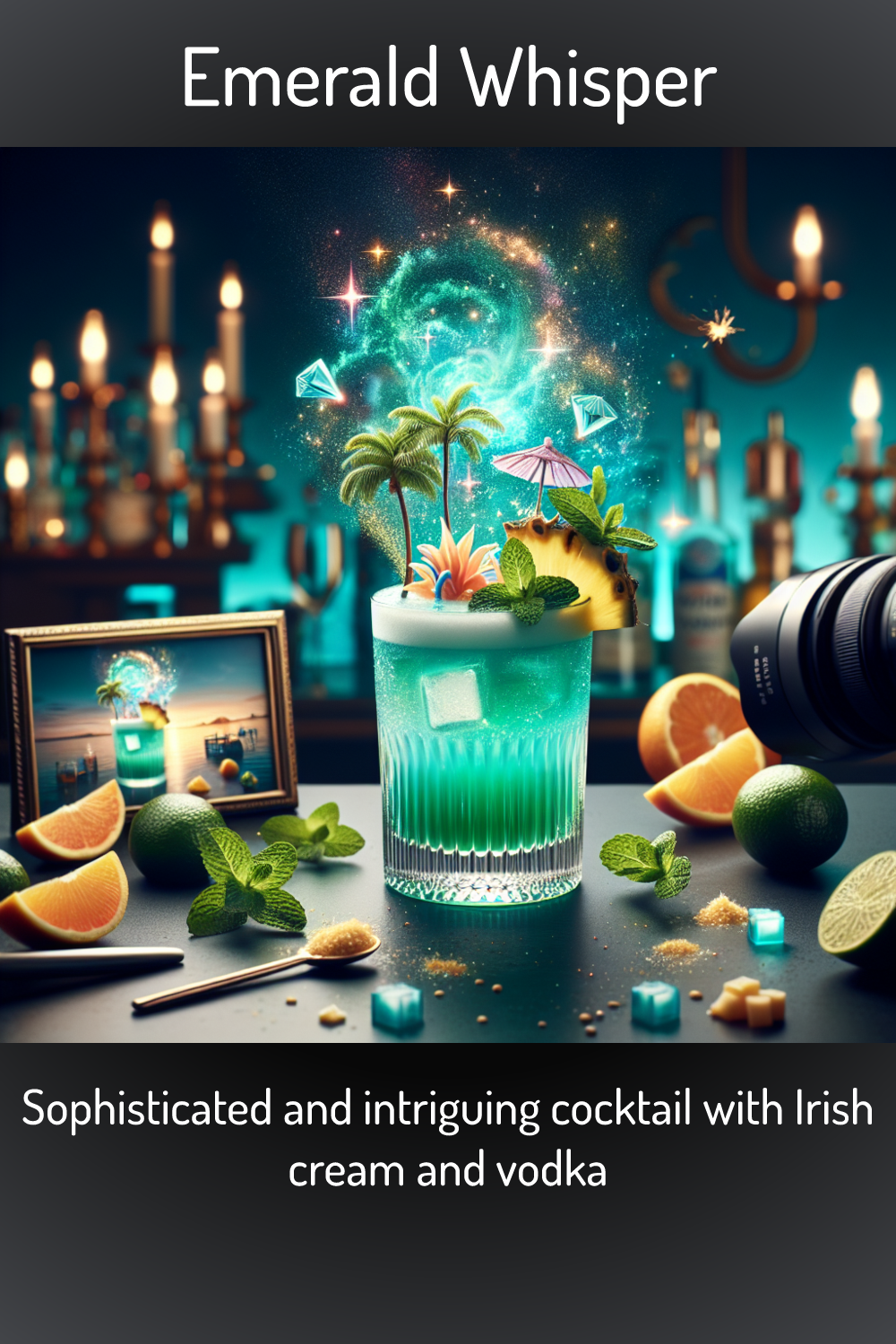 Emerald Whisper Sophisticated And Intriguing Cocktail With Irish Cream