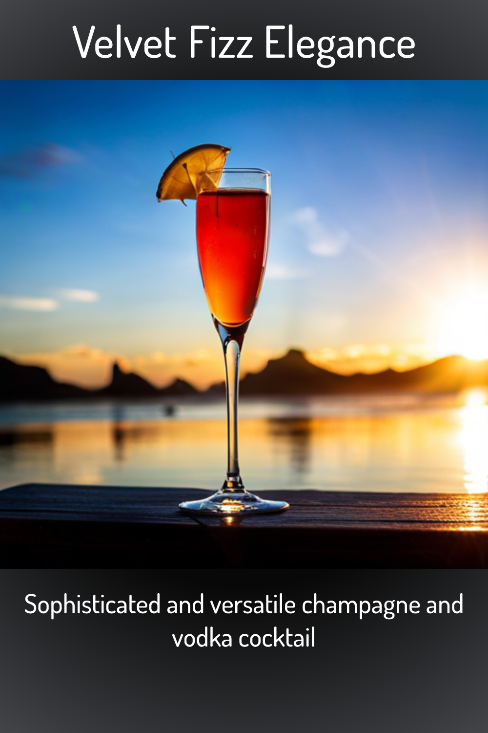 Velvet Fizz Elegance Sophisticated And Versatile Champagne And Vodka