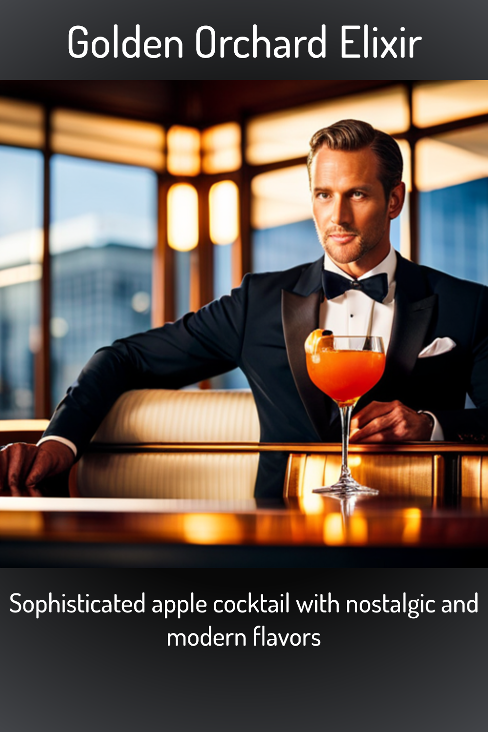 Golden Orchard Elixir Sophisticated Apple Cocktail With Nostalgic And