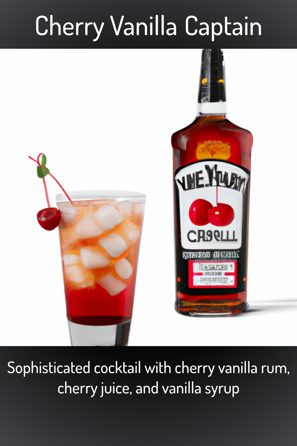Cherry Vanilla Captain, Sophisticated cocktail with cherry vanilla rum ...