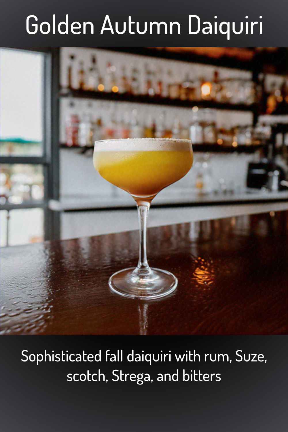 Golden Autumn Daiquiri, Sophisticated fall daiquiri with rum, Suze ...