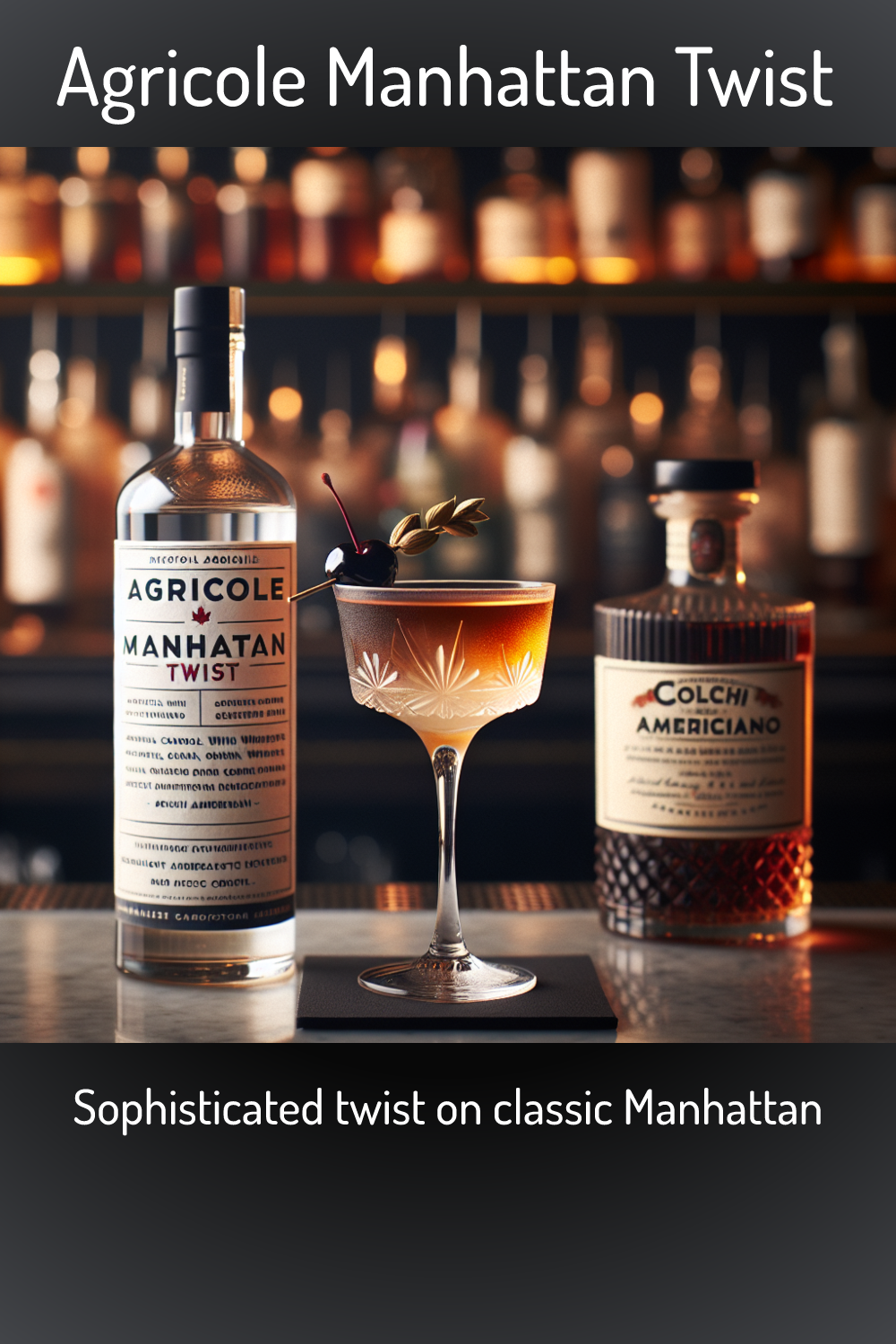 Agricole Manhattan Twist, Sophisticated twist on classic Manhattan