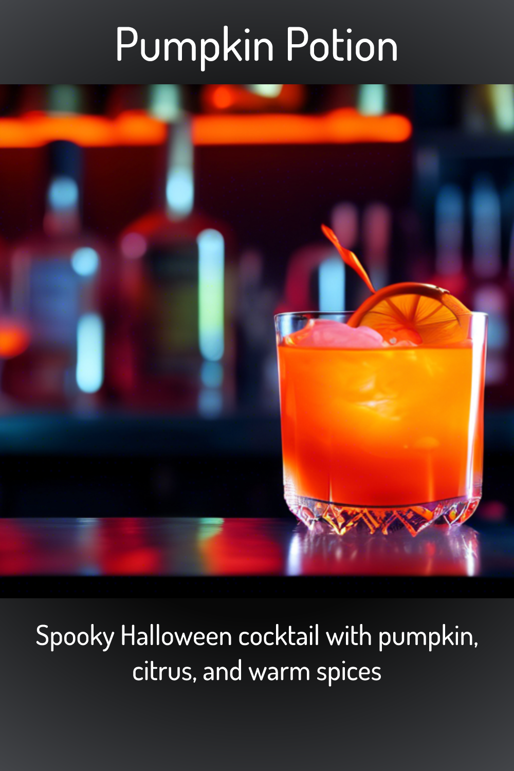 Pumpkin Potion, Spooky Halloween cocktail with pumpkin, citrus, and ...