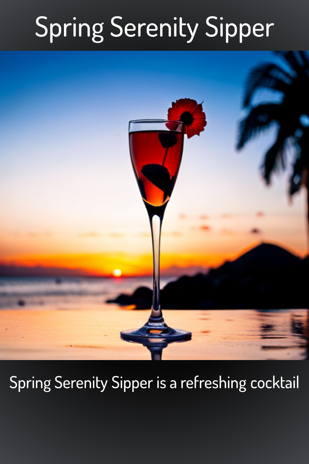 Spring Serenity Sipper, Spring Serenity Sipper is a refreshing cocktail