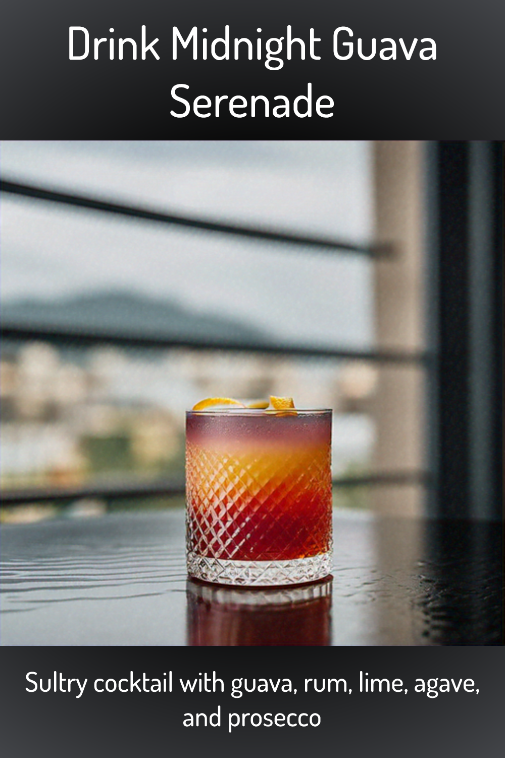 Drink Midnight Guava Serenade, Sultry cocktail with guava, rum, lime ...