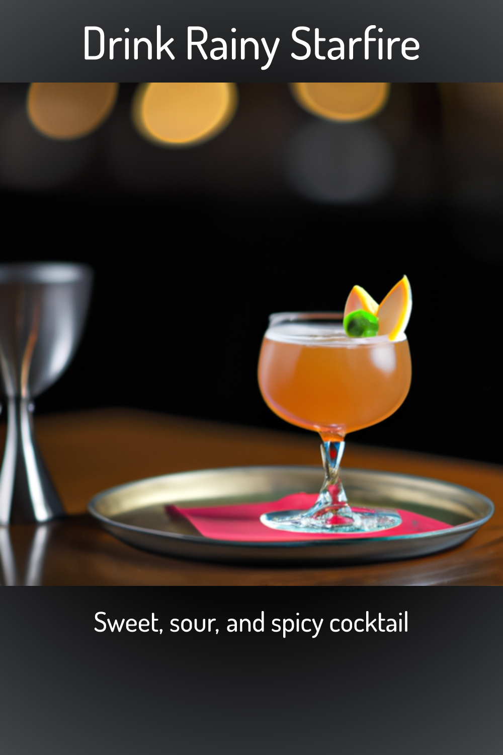 Drink Rainy Starfire, Sweet, sour, and spicy cocktail