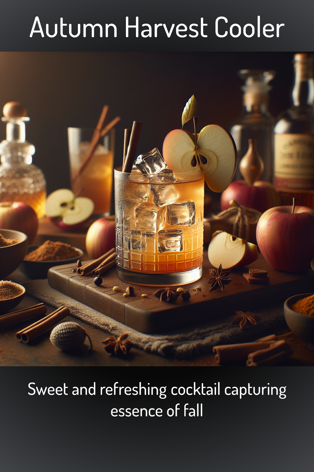 Autumn Harvest Cooler, Sweet and refreshing cocktail capturing essence ...