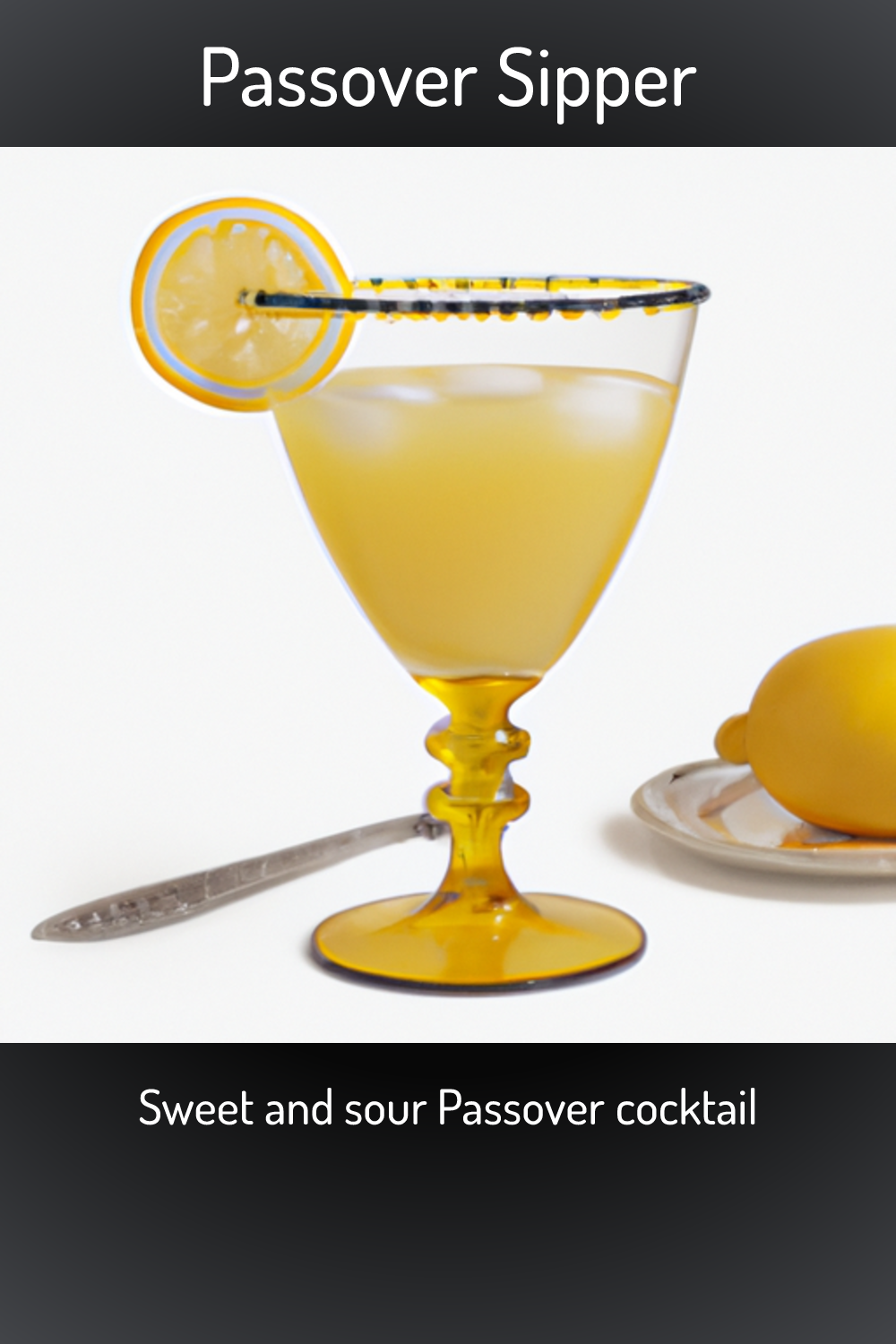 Passover Sipper, Sweet and sour Passover cocktail