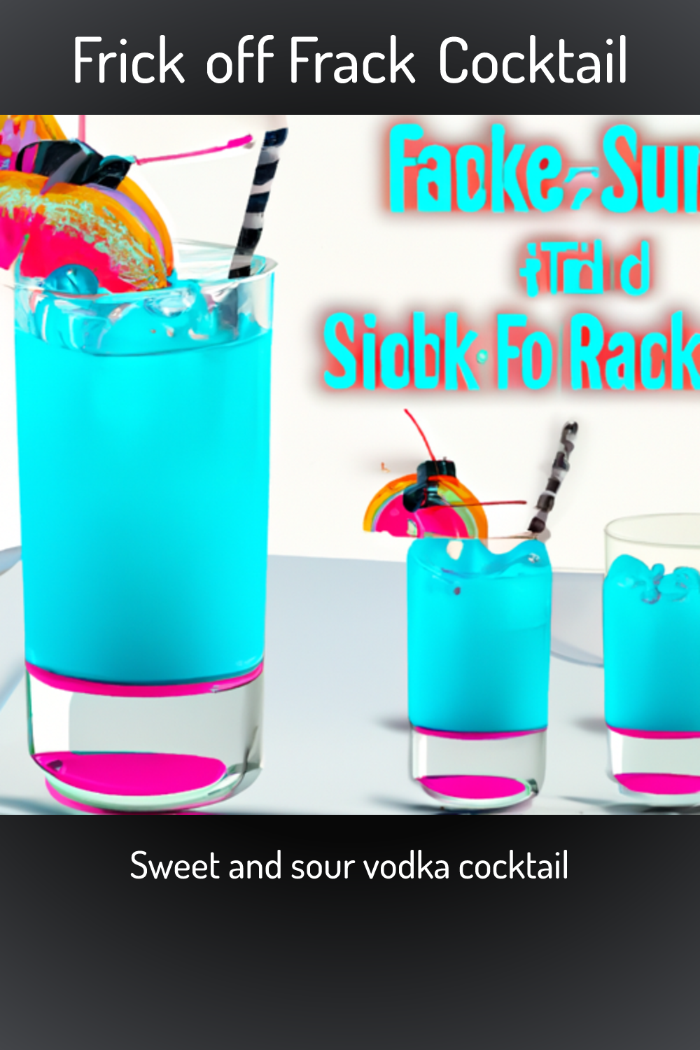 Frick off Frack Cocktail, Sweet and sour vodka cocktail