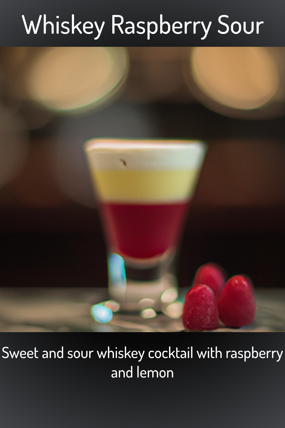 Whiskey Raspberry Sour, Sweet and sour whiskey cocktail with raspberry ...