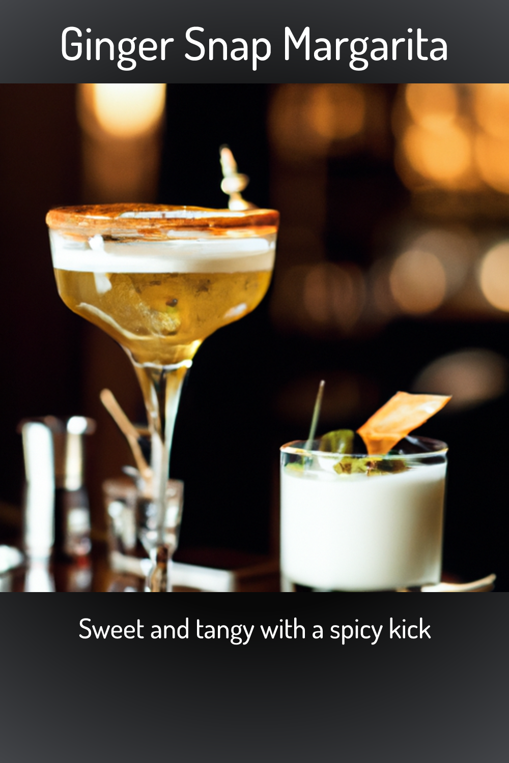 Ginger Snap Margarita, Sweet and tangy with a spicy kick