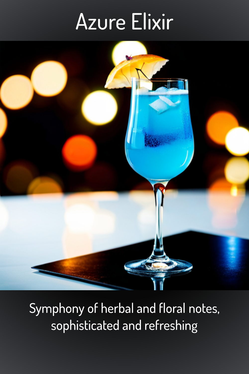 Azure Elixir Symphony Of Herbal And Floral Notes Sophisticated And