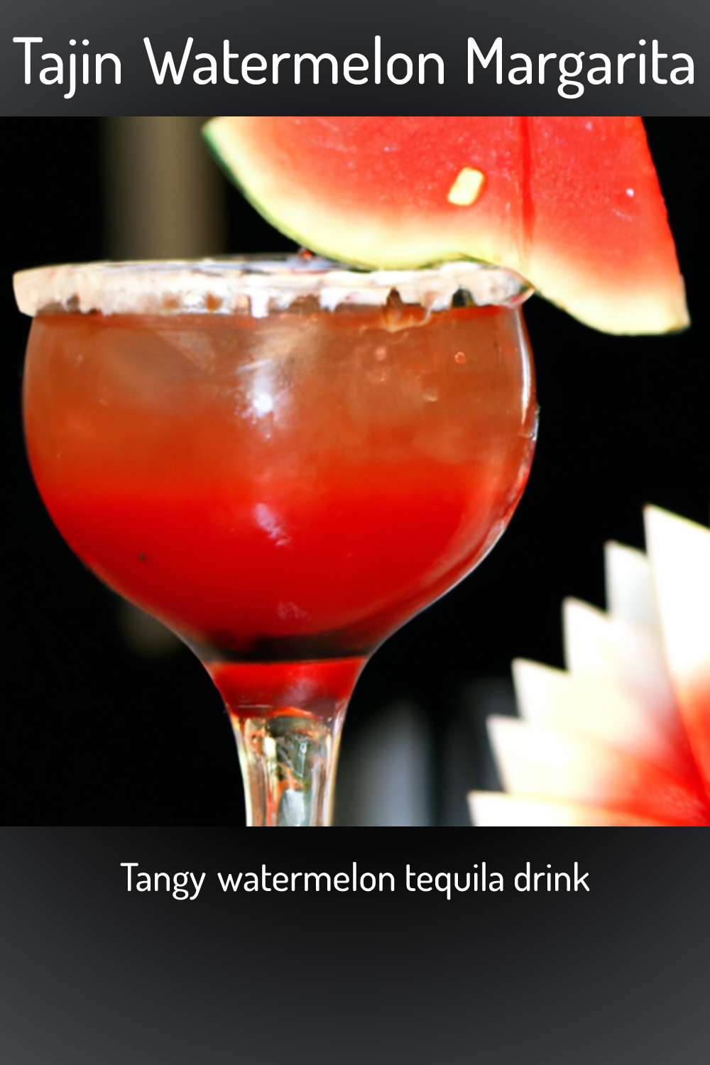 Tajin Watermelon Margarita, Tangy watermelon tequila drink