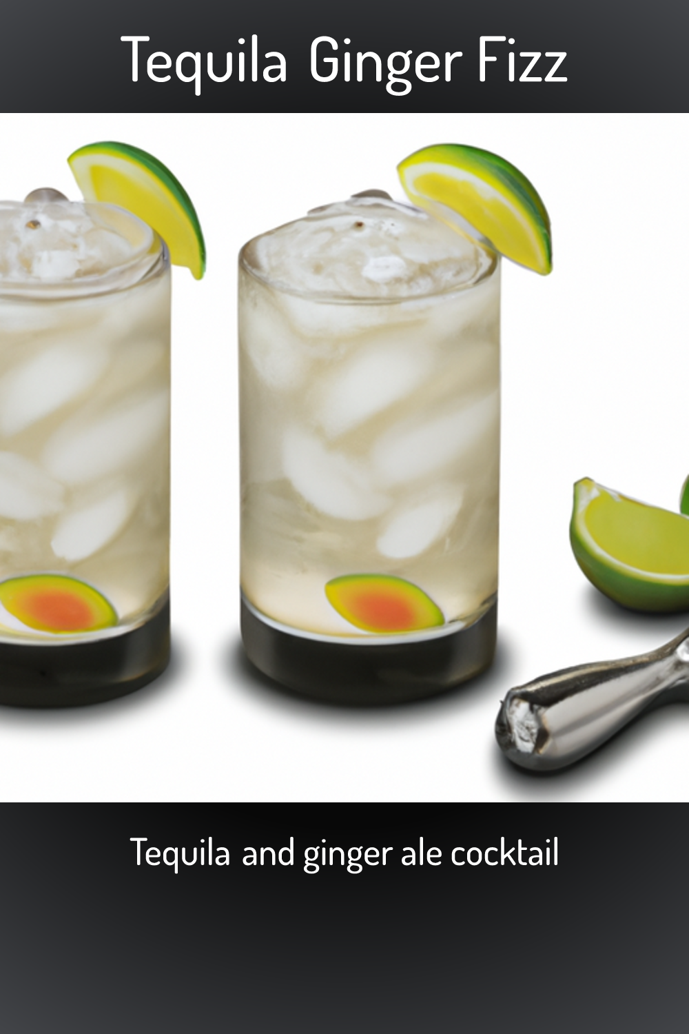 Tequila Ginger Fizz, Tequila and ginger ale cocktail