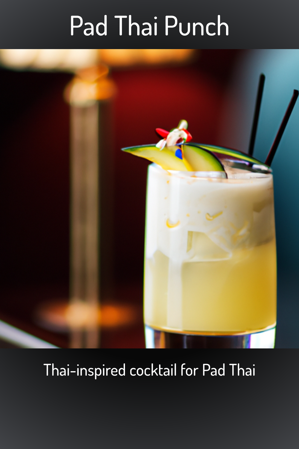 Pad Thai Punch, Thai-inspired cocktail for Pad Thai