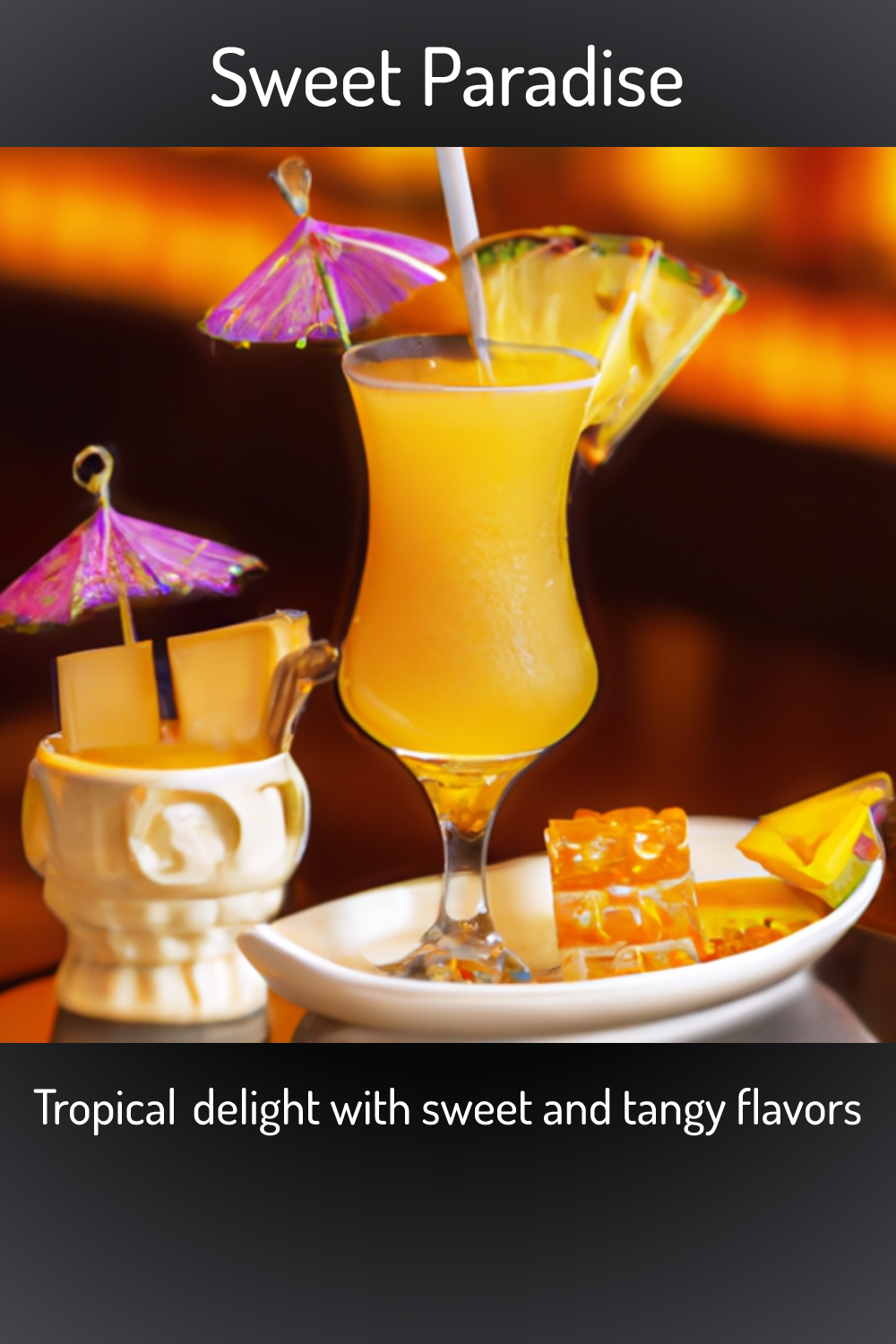 Sweet Paradise, Tropical delight with sweet and tangy flavors