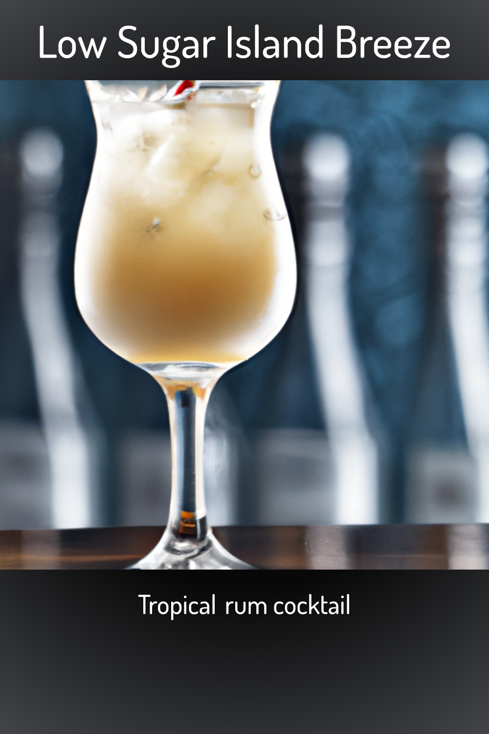Low Sugar Island Breeze, Tropical rum cocktail