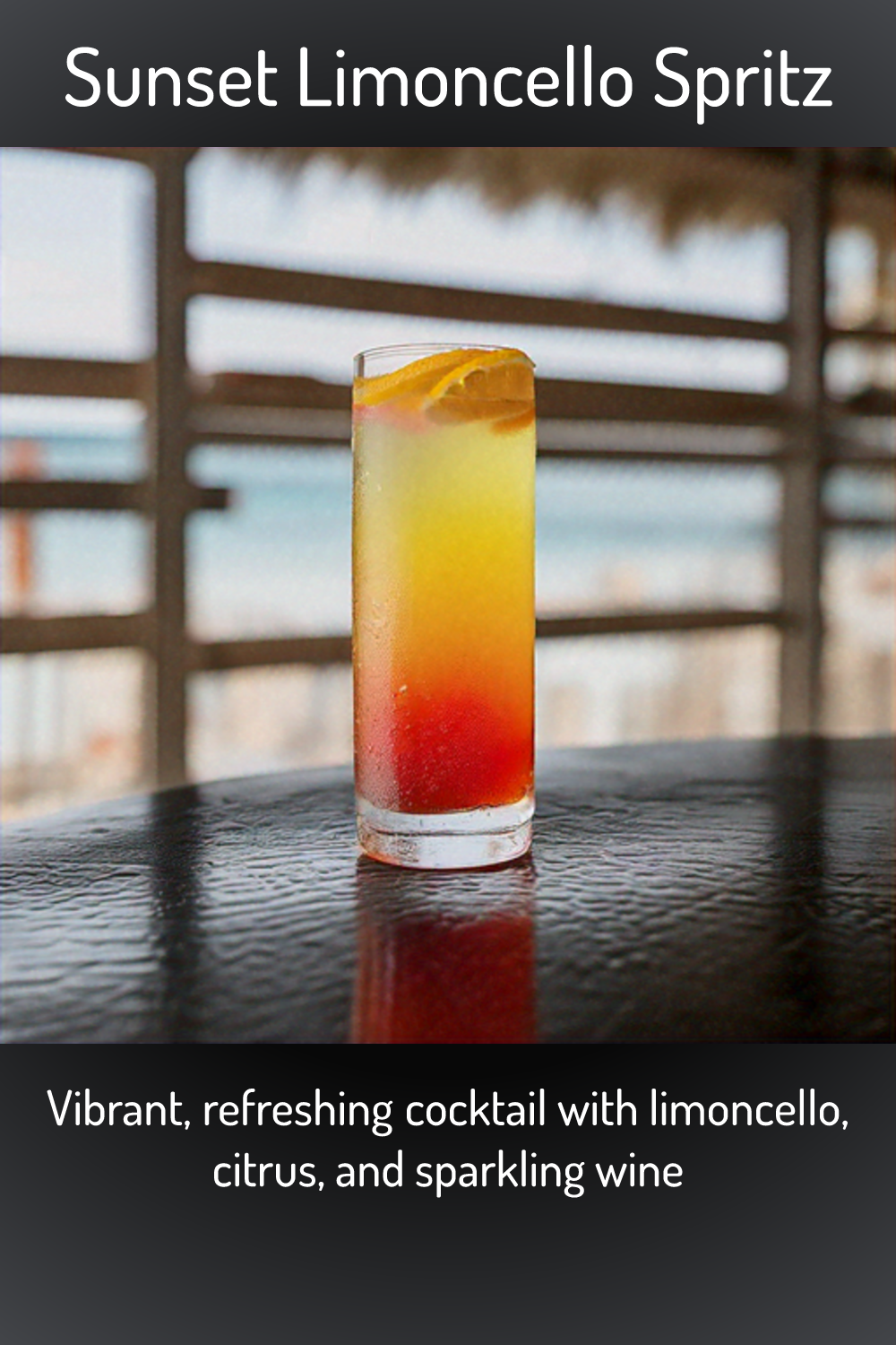 Sunset Limoncello Spritz, Vibrant, refreshing cocktail with limoncello ...