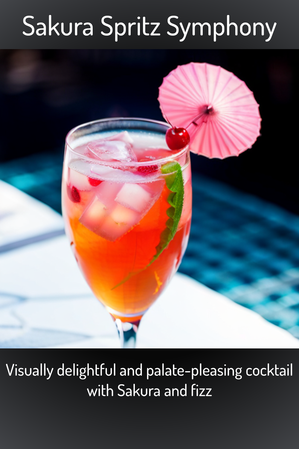 Sakura Spritz Symphony Visually Delightful And Palate Pleasing