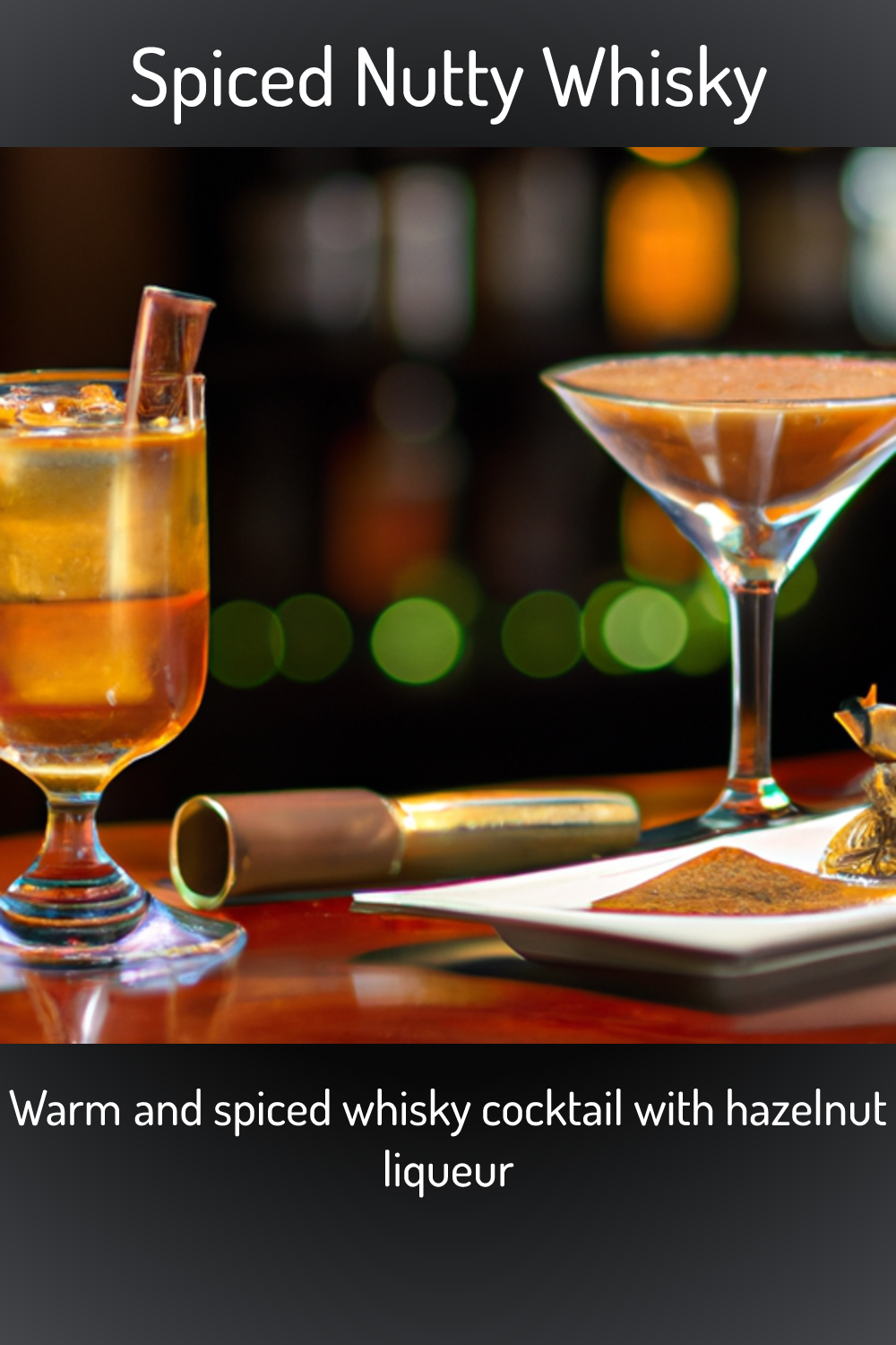 Spiced Nutty Whisky Warm And Spiced Whisky Cocktail With Hazelnut Liqueur