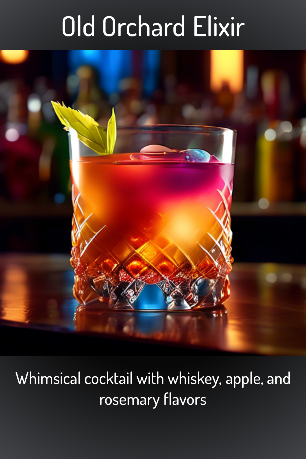 Old Orchard Elixir Whimsical Cocktail With Whiskey Apple And