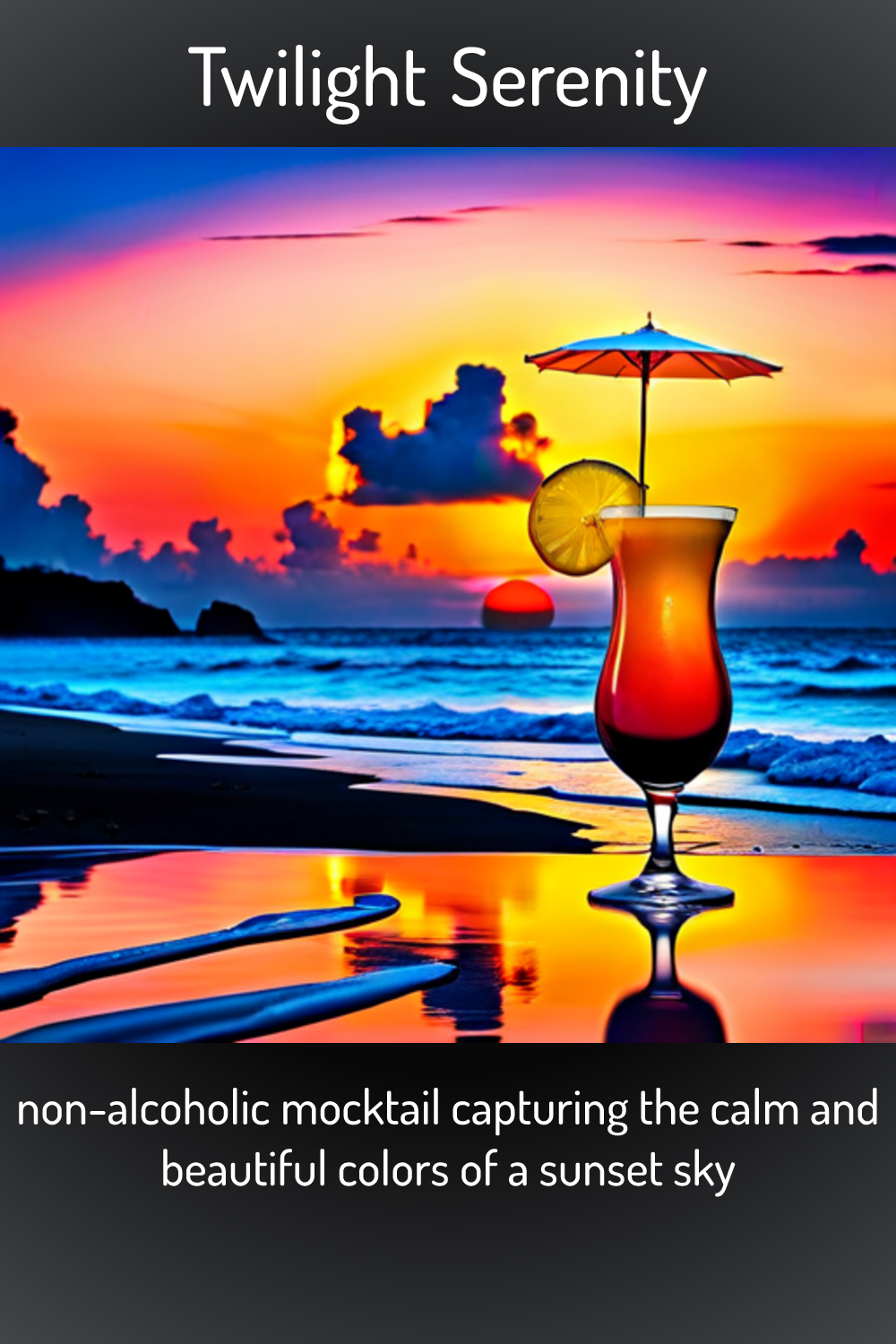 Twilight Serenity Non Alcoholic Mocktail Capturing The Calm And