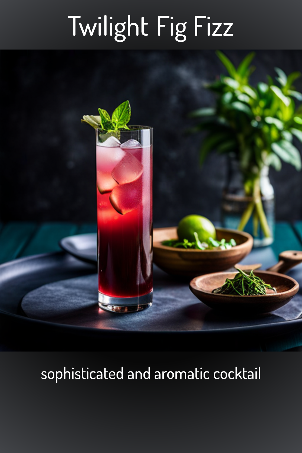 Twilight Fig Fizz Sophisticated And Aromatic Cocktail