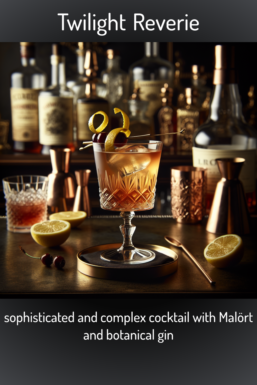 Twilight Reverie Sophisticated And Complex Cocktail With Malört And