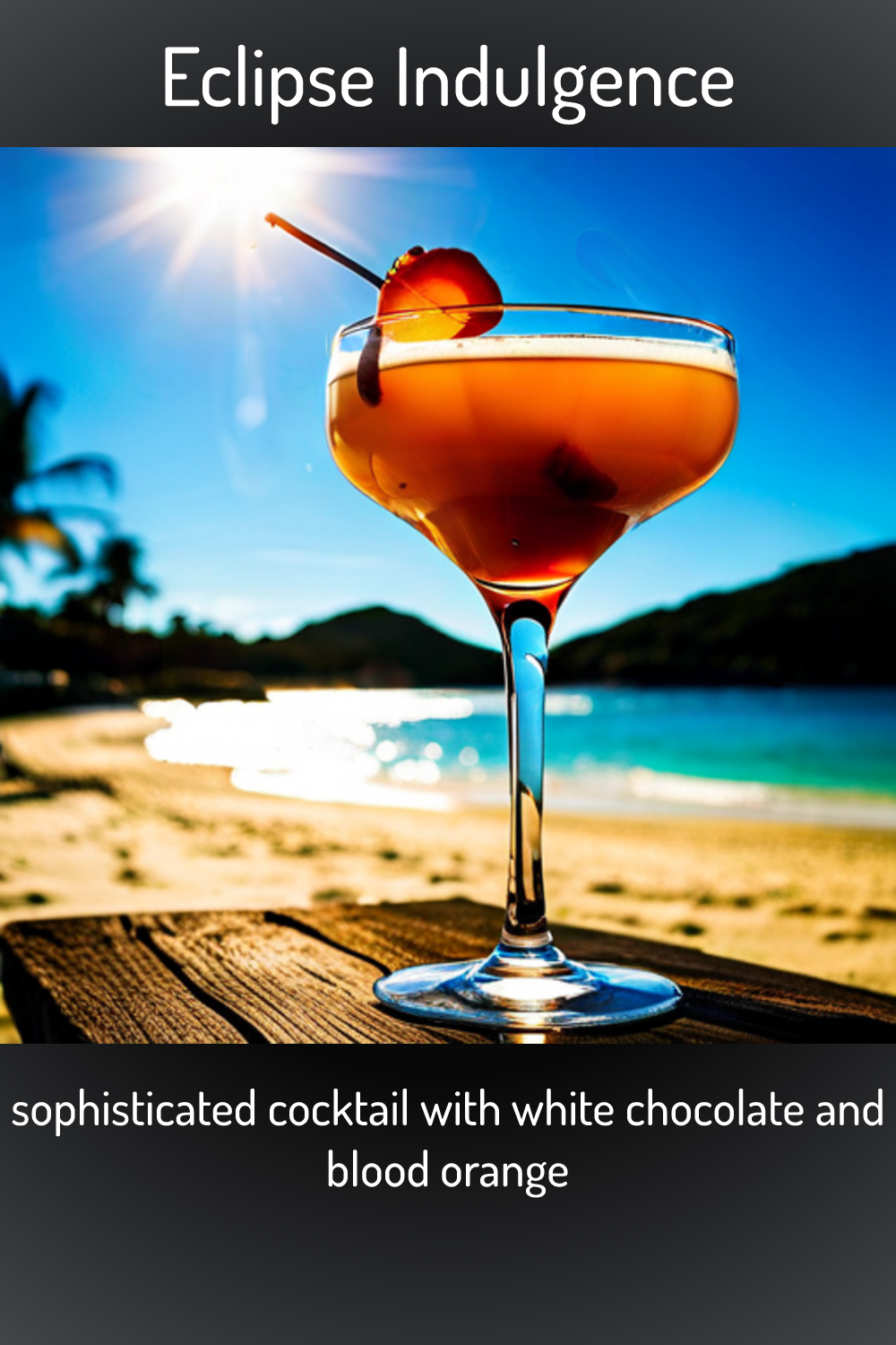 Eclipse Indulgence, sophisticated cocktail with white chocolate and ...