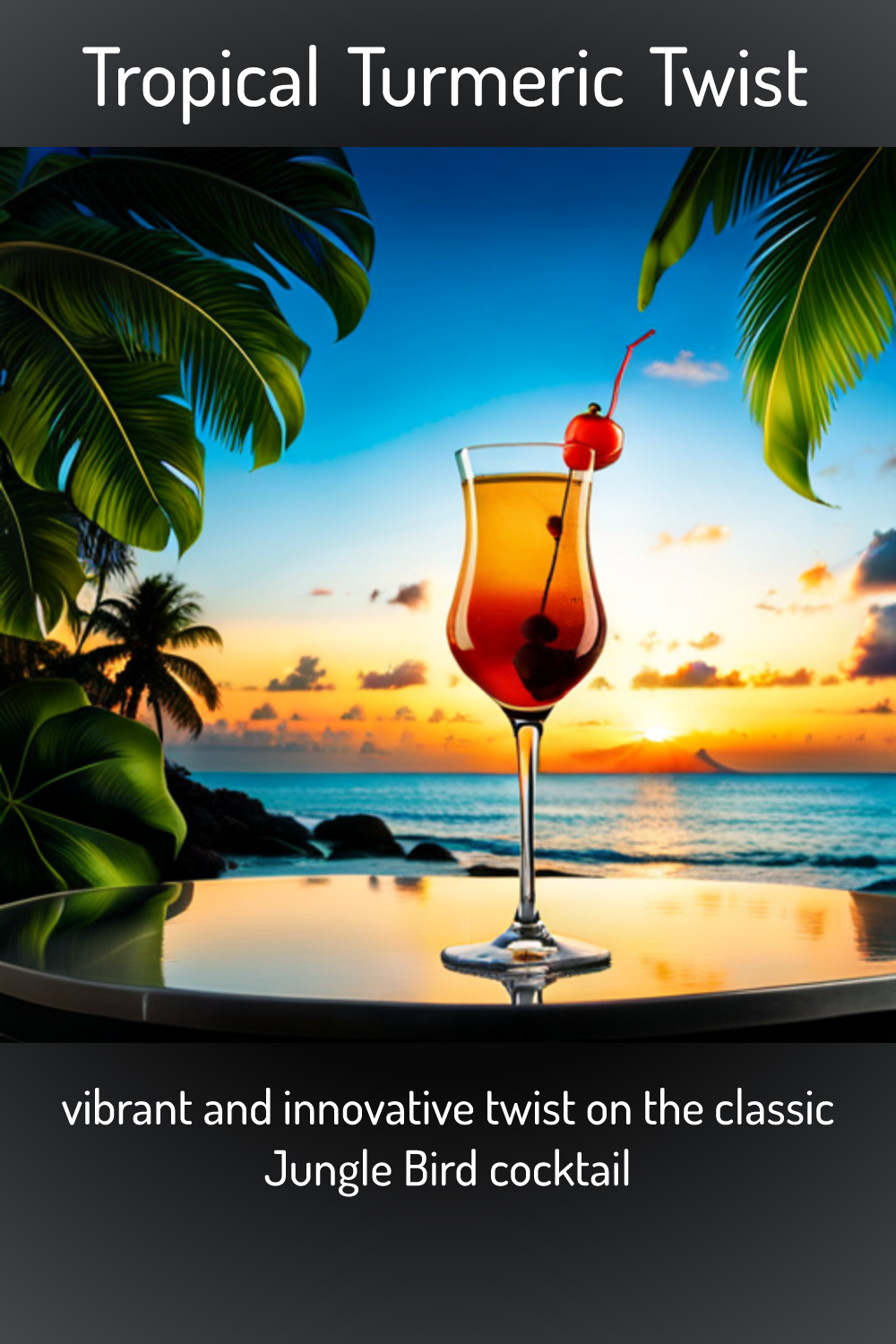 Tropical Turmeric Twist, vibrant and innovative twist on the classic ...